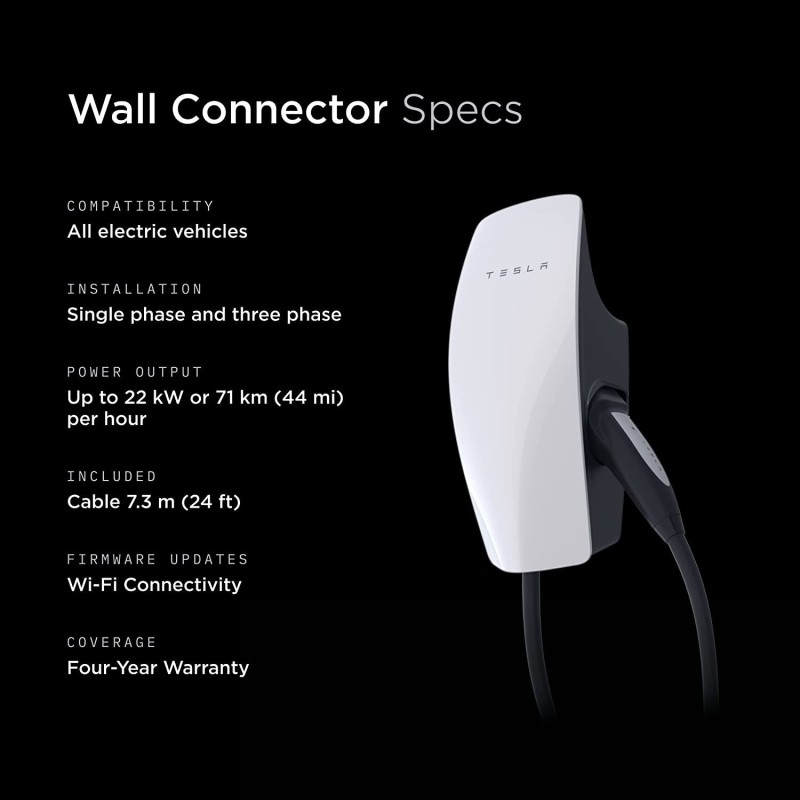 Tesla Wall Connector Type 2 Charger - Wsolar